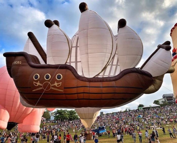 Our giant ship hot air balloon attracted crowds at Taiwan Balloon Festival